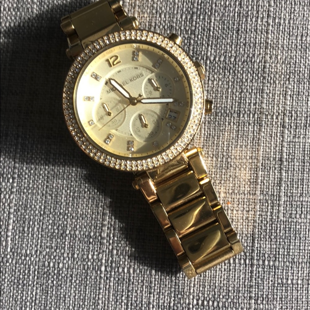 Michael Kors Gold Pave Diamond Watch - Gem